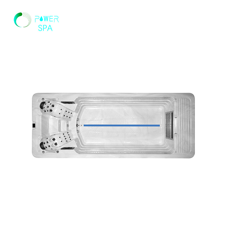 Luxury Swimming Spa Pool Outdoor 5m for Villa Use Easy Installation Swim Spa factory ...